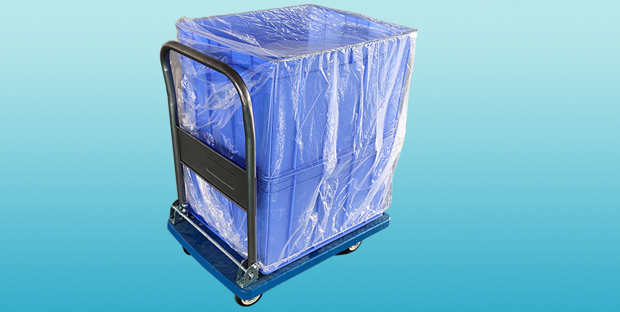 Elastic Band Poly Cover，Elastic Poly Cap for Gaylord Boxes，Elastic Band ...